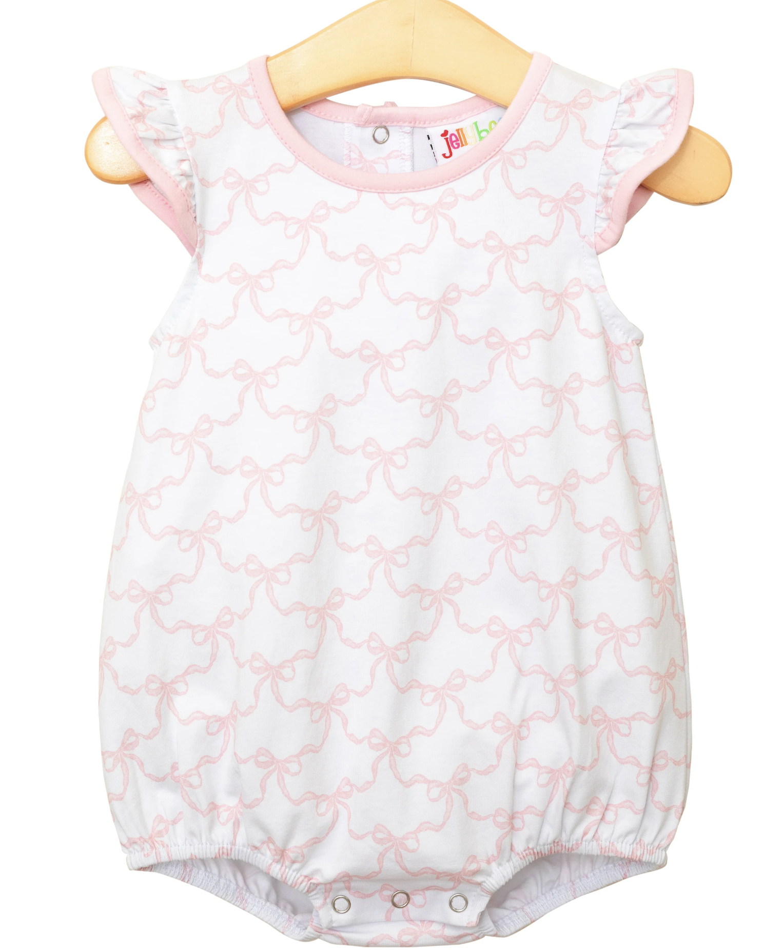 Pink Trellis Bow Flutter Bubble | Hamilton Brooks Design