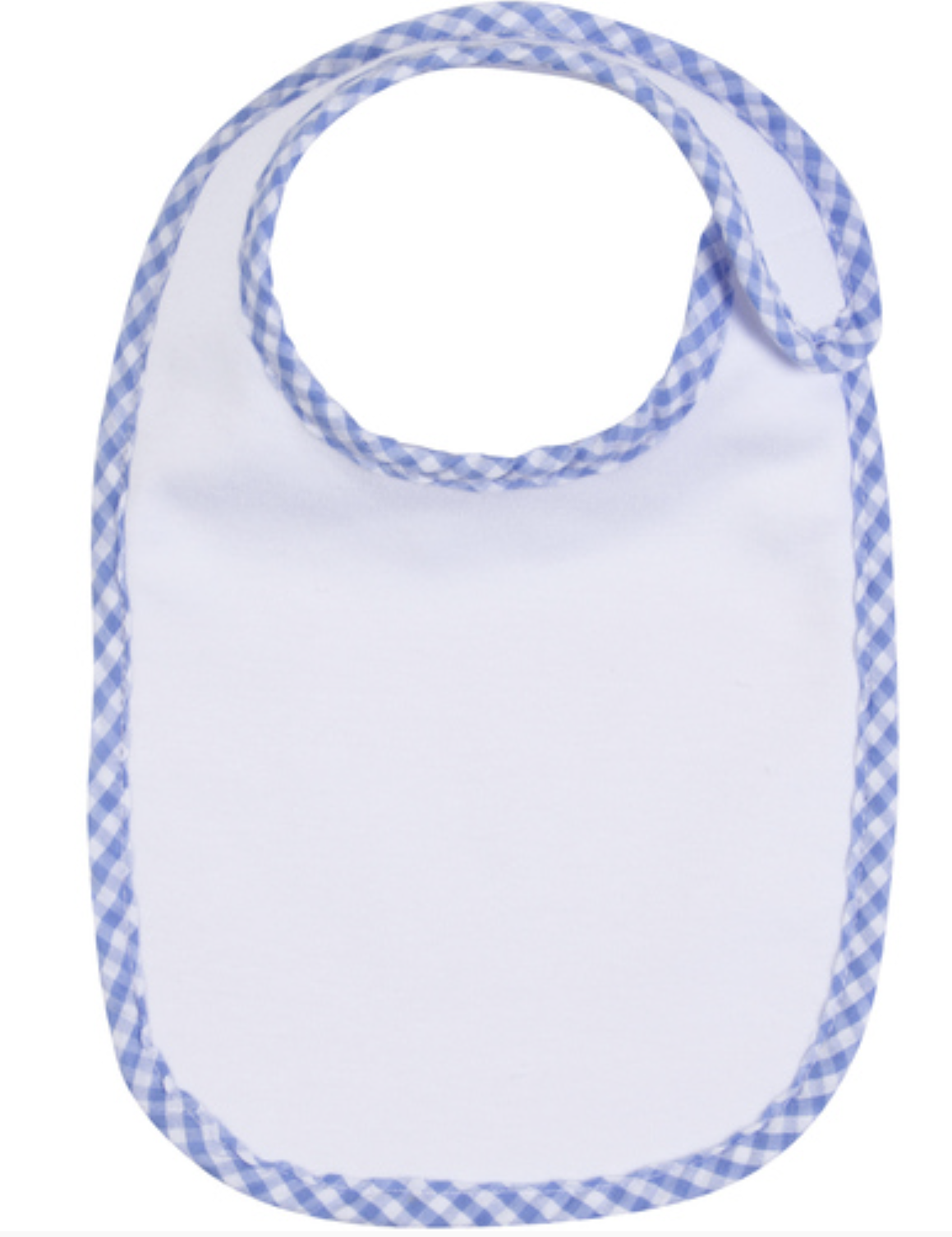 Gingham Bib - Blue | Hamilton Brooks Design